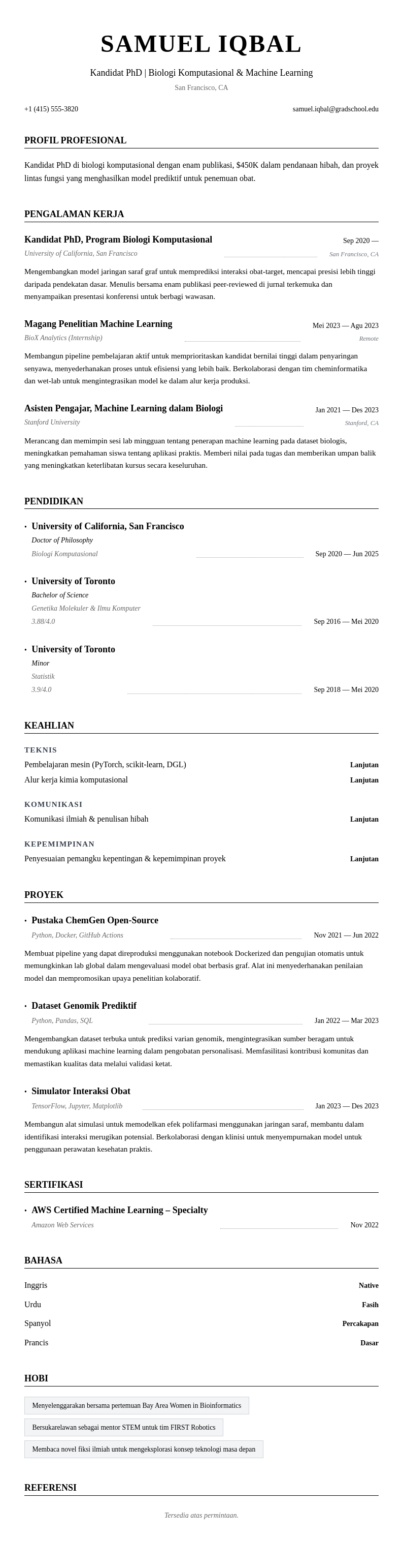 Contoh Resume PhD yang Menerjemahkan Penelitian menjadi Dampak Industri – Resume.bz